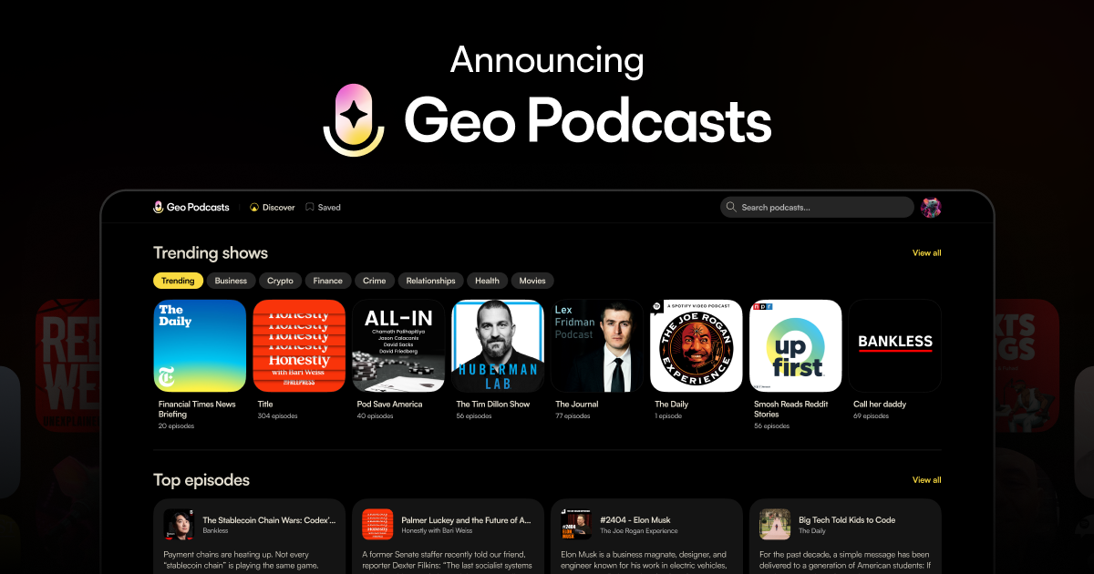 Geo Podcasts